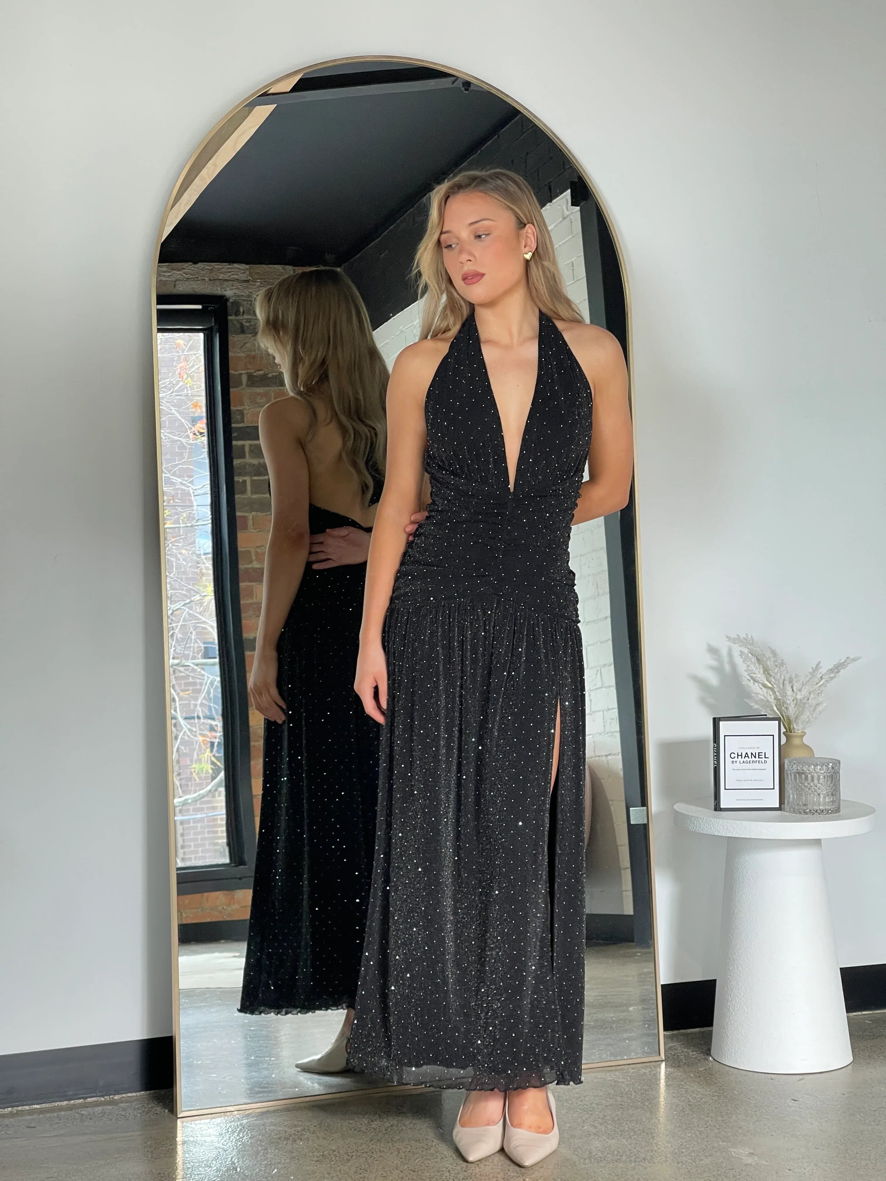 Bethany Maxi Dress Black Sparkle - 12849 – G13